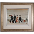 Limited Edition L.S. Lowry "On The Promenade"