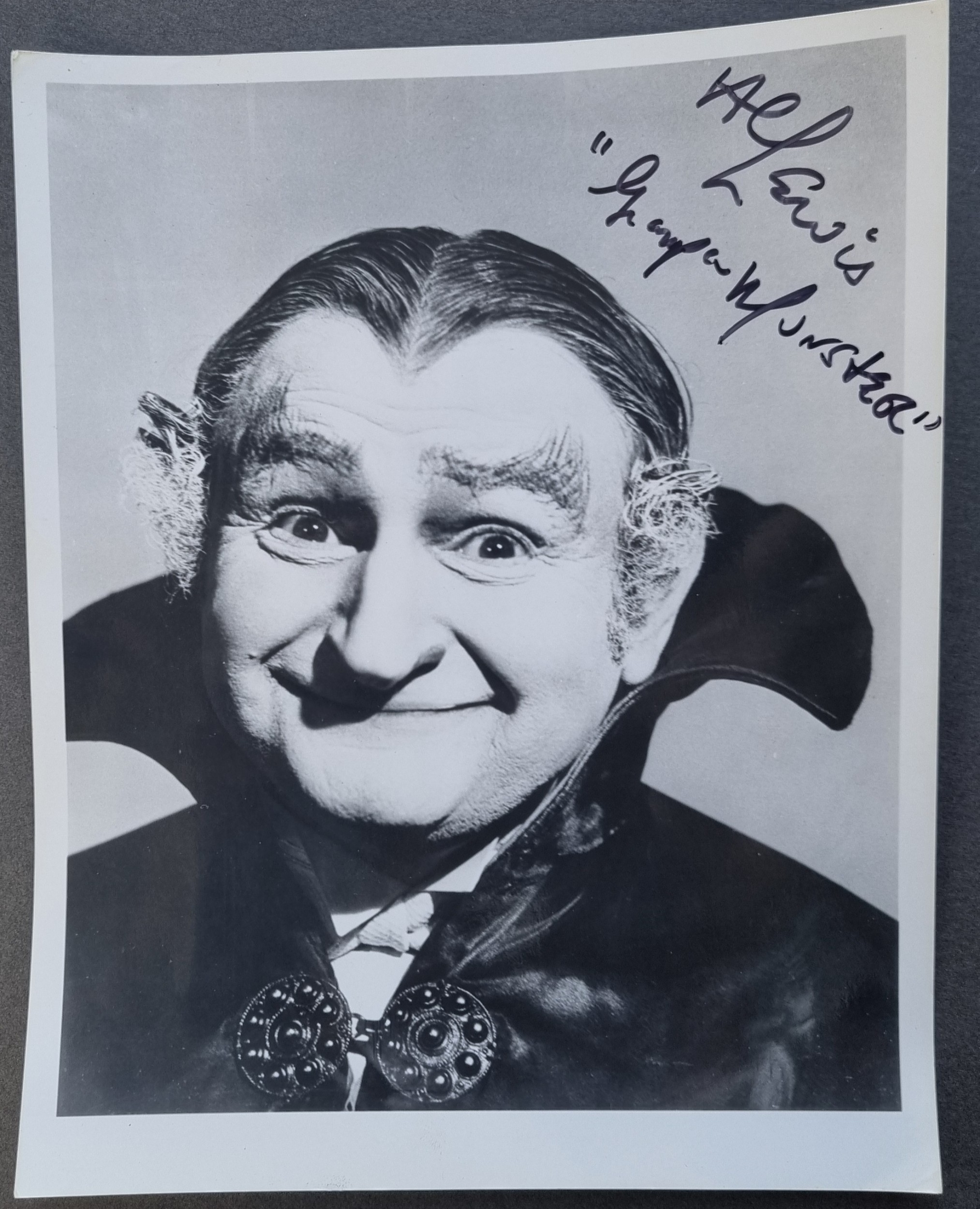 Al Lewis signed photograph