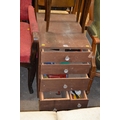 PLYWOOD TOOL CHEST OF 6 DRAWERS AND TOOLS