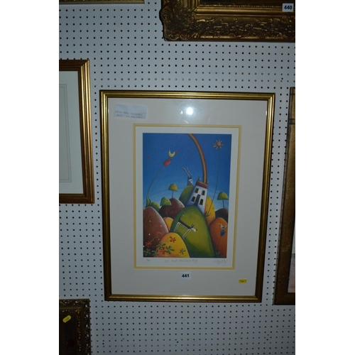 LIMITED EDITION COLOURED PRINT "LOVE THAT'S MOUNTAINS HIGH" AFTER LIBBY ...