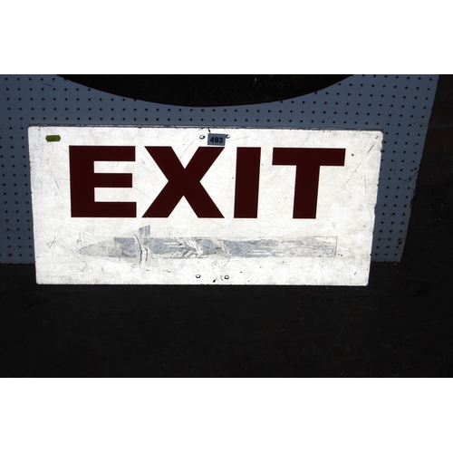 2 EXIT SIGNS