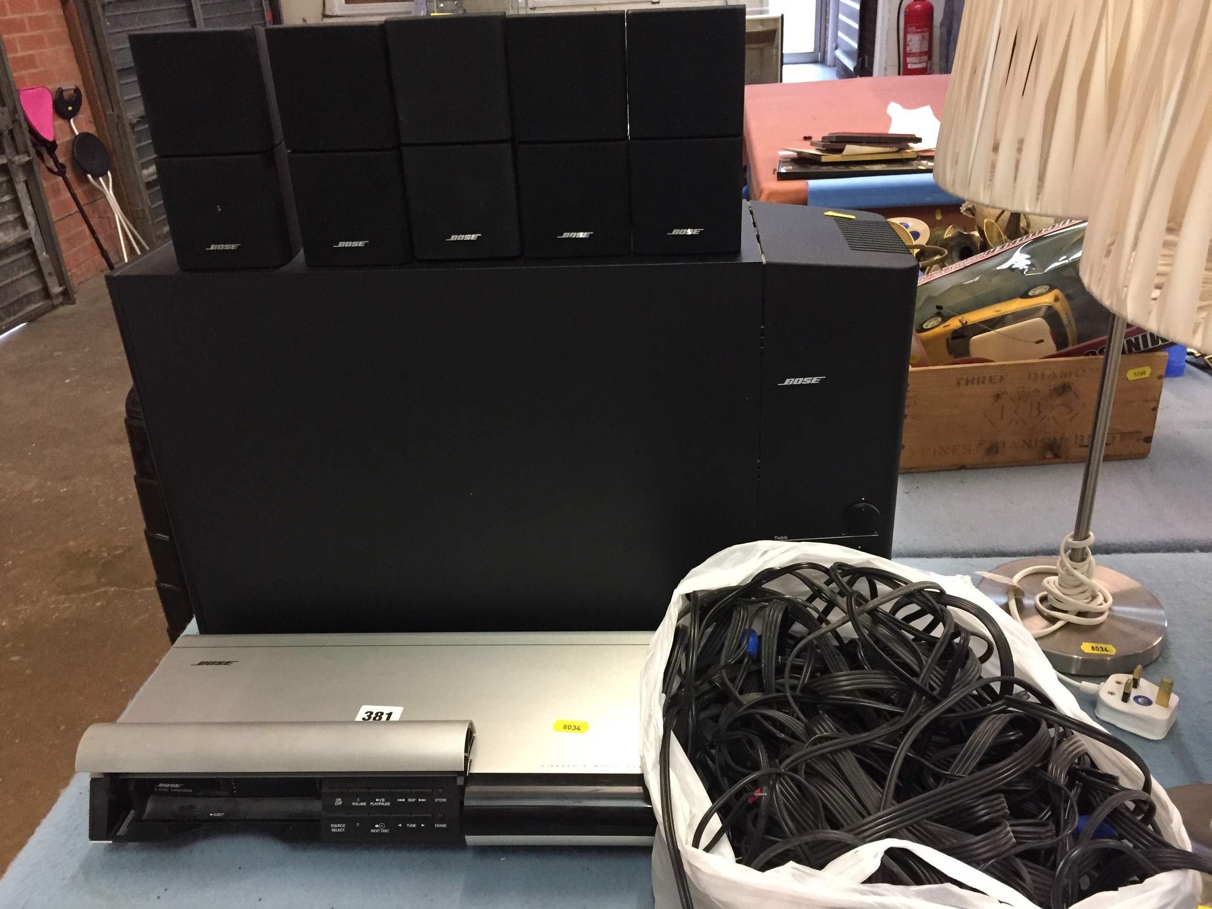 BOSE LIFESTYLE MODEL 20 MUSIC CENTER, BOSE POWERED ACOUSTIMASS 25 ...