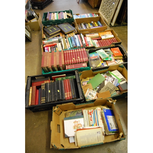 11 BOXES OF BOOKS