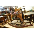 REPRODUCTION EDWARDIAN STYLE BOW ROCKING HORSE (FOR ORNAMENTAL USE)