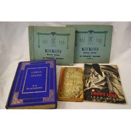 1 VOLUME SOLITUDE SWEETENED BY JAMES MEIKLE 1816, 1 VOLUME LORNA DOONE ...