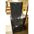 SONY s5000 STACK SYSTEM IN CABINET WITH SPEAKERS