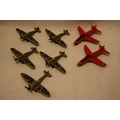 5 MATCHBOX SKY BUSTERS SPITFIRES 1973 AND 2 MATCHBOX RED ARROWS 1991