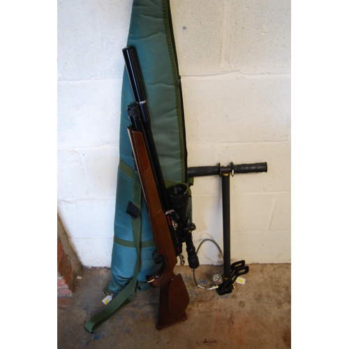 LOGUN MKII S.W.P 3000 PSI CAL .22 AIR RIFLE WITH OPTISAN 3-9 X50 ...