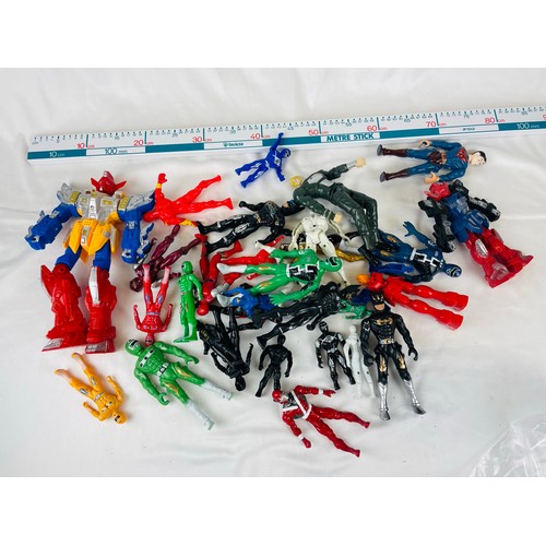 A large collection of Bootleg action figures