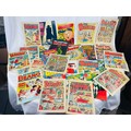 Large collection of vintage comics including Buster, Dandy, Superman ...
