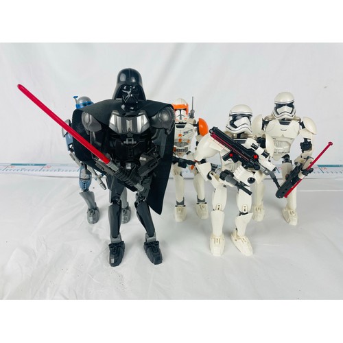 5 large Lego Star Wars figures
