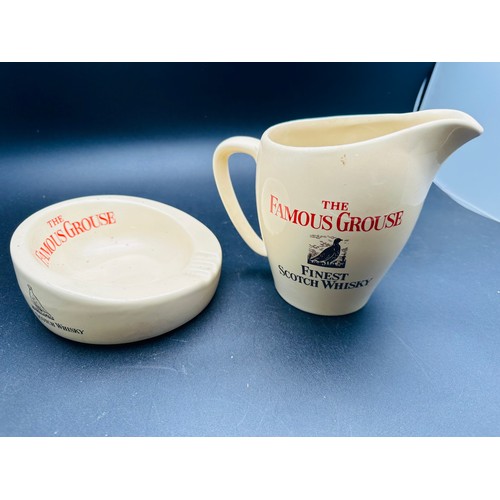 Wade Pottery, The Famous Grouse jug and ashtray