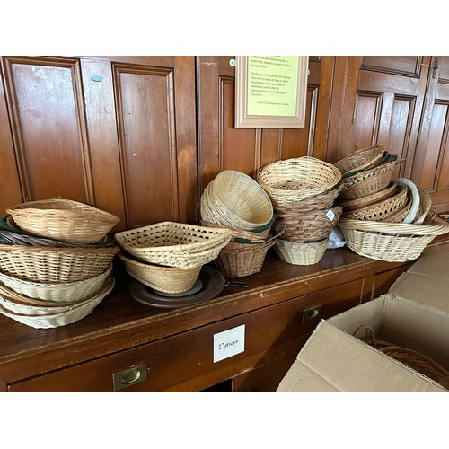 A quantity of collection baskets