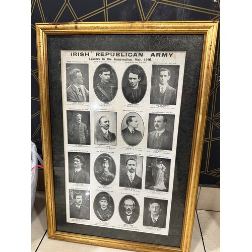 Framed picture of the Leaders of the 1916 Insurrection. Irish ...