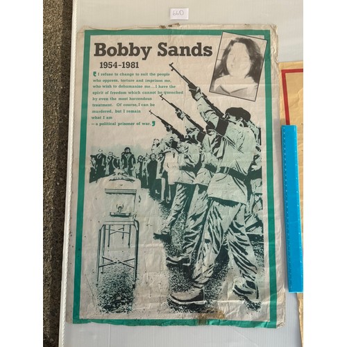 Bobby Sands Irish Republican Poster Hunger Strike pictorial poster ...