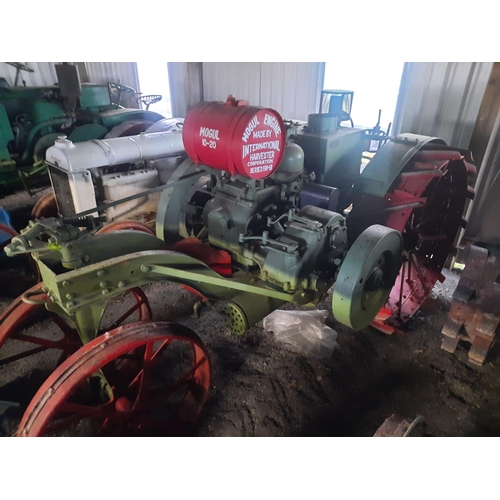 IH 10-20 Mogul tractor. S/n BCT297. Early restoration