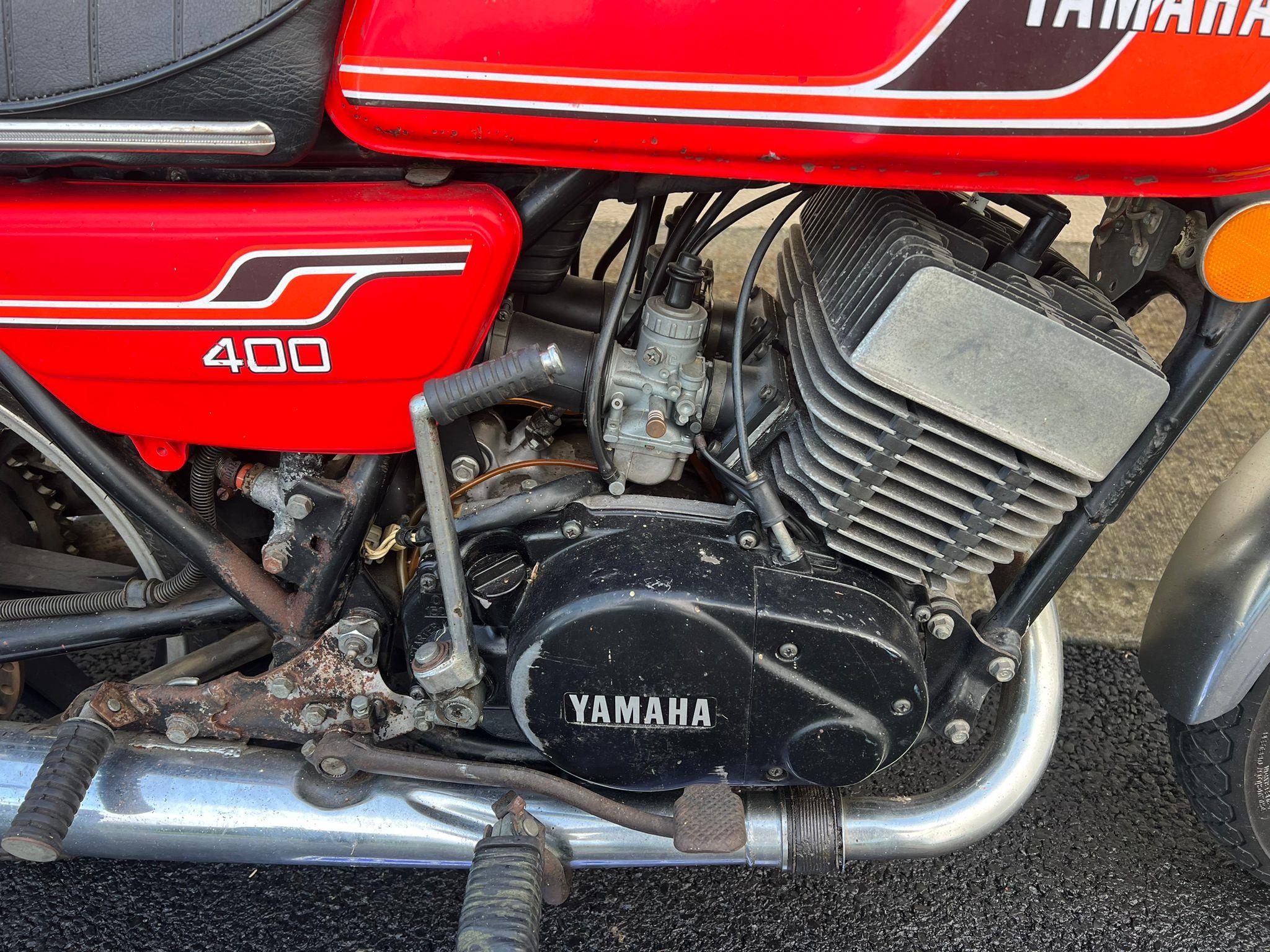 Yamaha RD 400 Motorcycle. 1976. 400cc. Frame no. 1A1-309974 Engine no ...