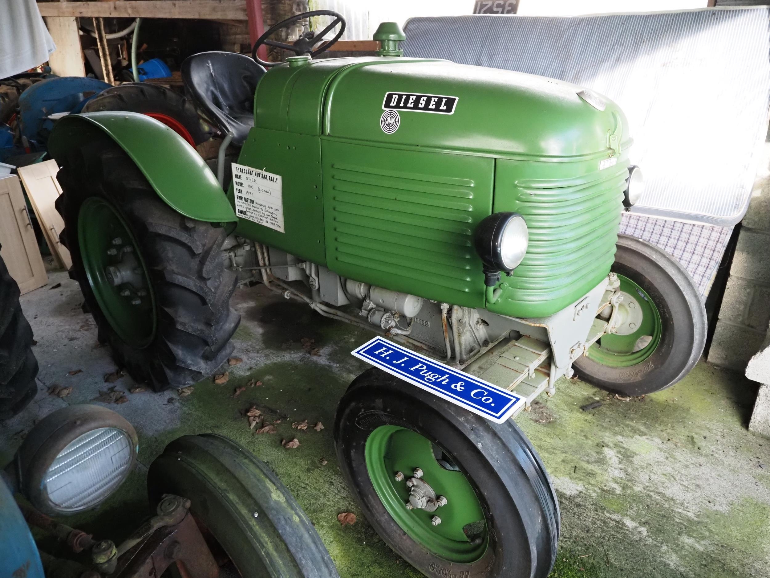 Steyr 180 Tractor. 1951. Well Restored. Engine sound, good runner.