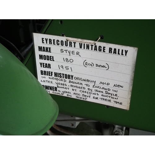 Steyr 180 Tractor. 1951. Well Restored. Engine sound, good runner.