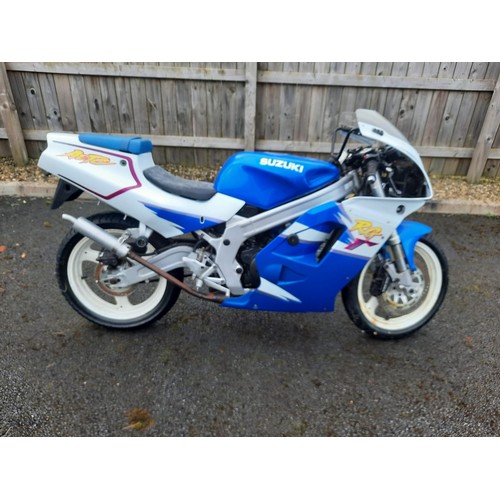 Suzuki RG125 Motorcycle. 1988. Frame no. NF13B 103451 Engine no. F117 ...