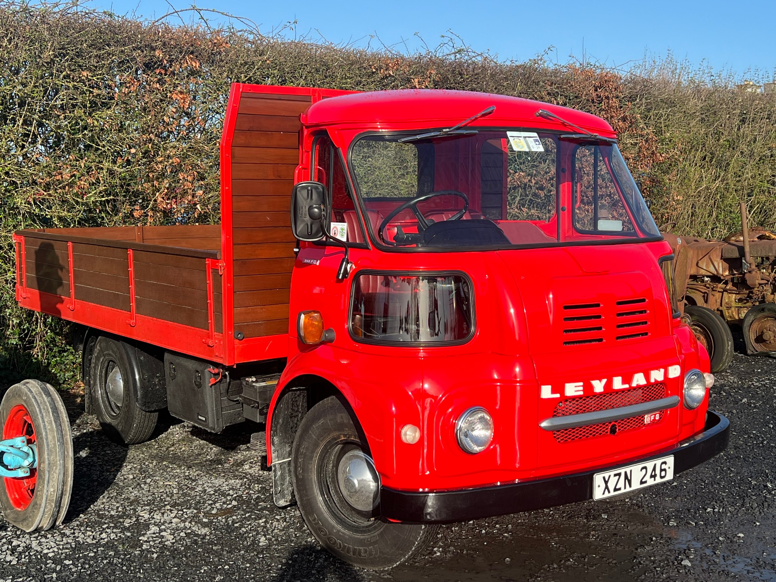1981 Leyland FG 345 lorry, showing 96,000 miles, drove to the sale site ...