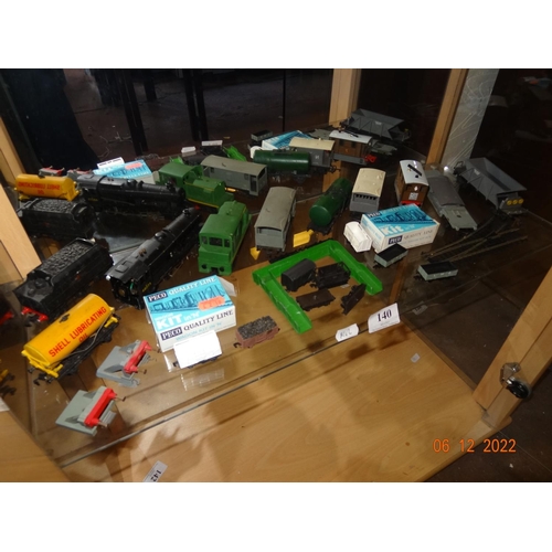 Small quantity of toy train items locomotives 00 gauge and other makes ...