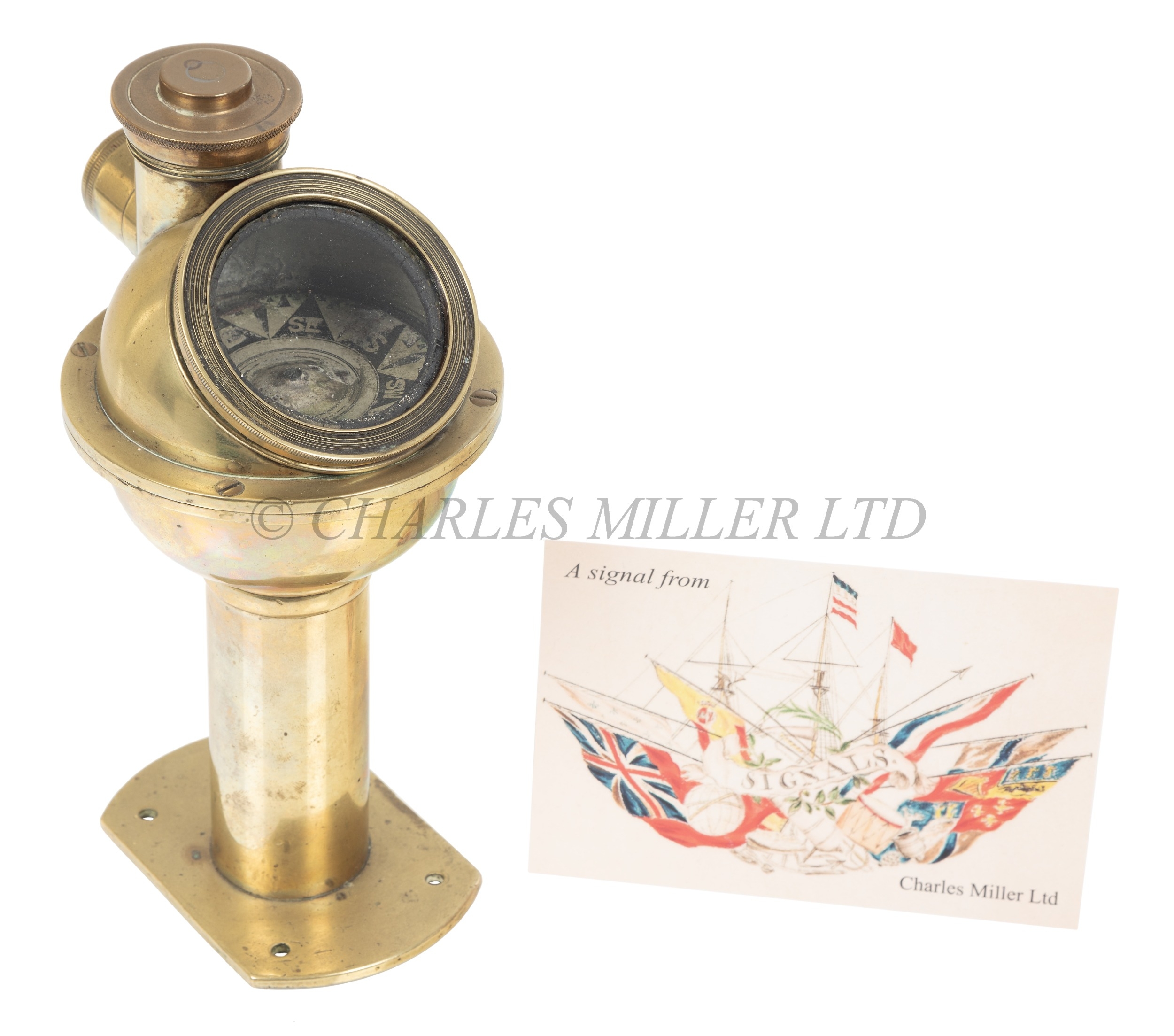 A SMALL CHANDLER'S MODEL FOR A LIQUID BINNACLE COMPASS FOR A YACHT ...