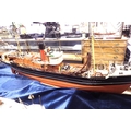Model boat/trawler Boston Typhoon, L: 140 cm, well detailed with nets ...