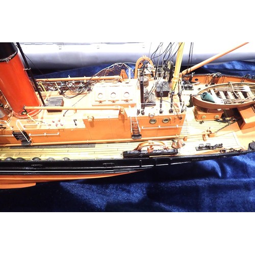 Model boat/trawler Boston Typhoon, L: 140 cm, well detailed with nets ...