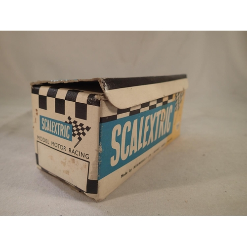 Two Scalextric E2 Aston Martin with lights cars, one blue, one green ...