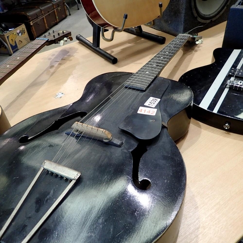 Monterey hollow body arch top acoustic guitar, 21 inch scale, some ...