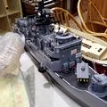 Large fully built war ship model kit. Not available for in-house P&P