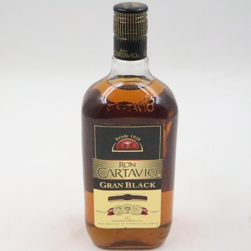 75cl bottle of Ron Cartavio Gran black rum. UK P&P Group 3 (£30+VAT for ...