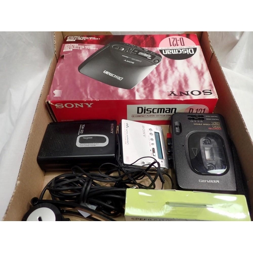Sony MD Walkman, Discman and Sony cassette player. UK P&P Group 2 (£24 ...