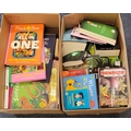 TWO BOXES OF BOOKS including hardbacks and paperbacks