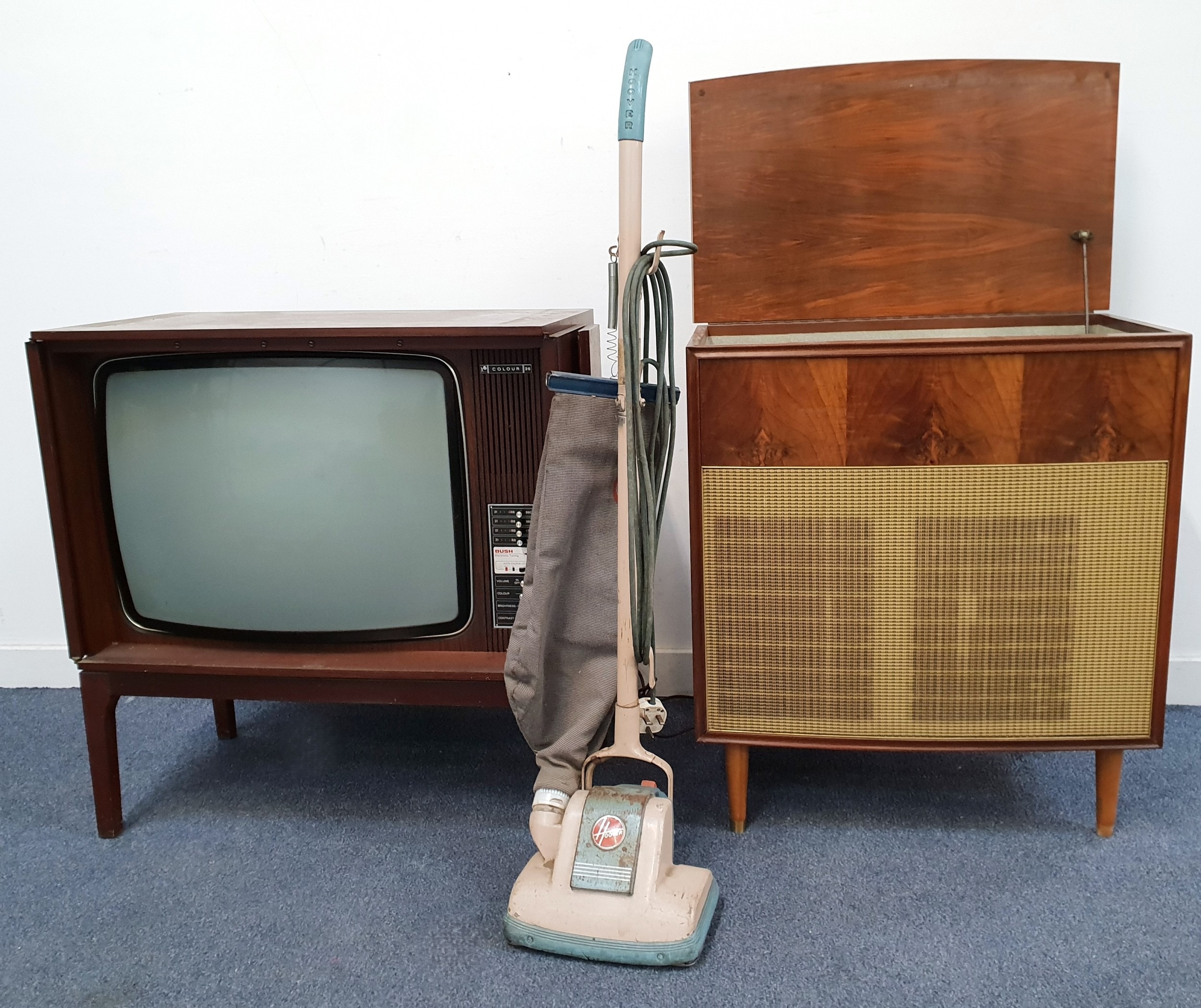 VINTAGE BUSH RADIO SRG 100 1964 RADIOGRAM WITH GERRARD RECORD PLAYER in ...