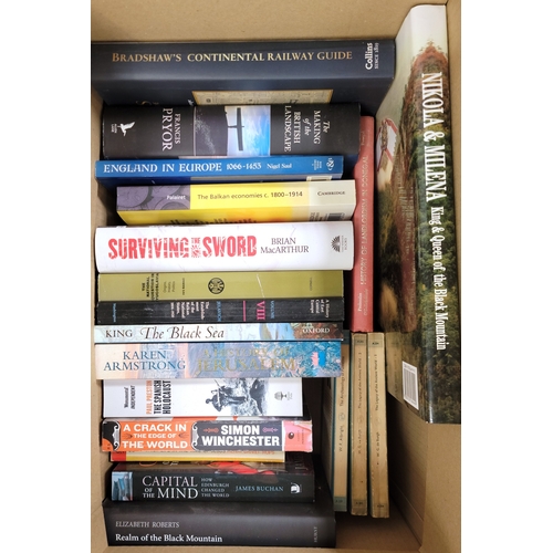 THREE BOXES OF HISTORICAL REFERENCE BOOKS various figures and periods ...