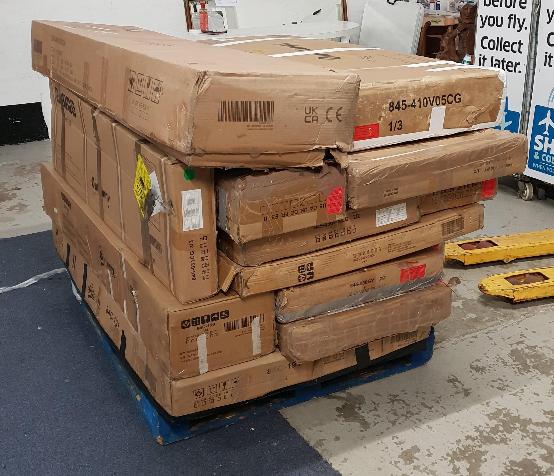PALLET OF BOXED RETURNED STOCK - OUTSUNNY including codes: 845-410V05CG ...