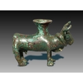 A BACTRIAN COPPER ALLOY COSMETIC VESSEL IN THE FORM OF A BULL CIRCA ...