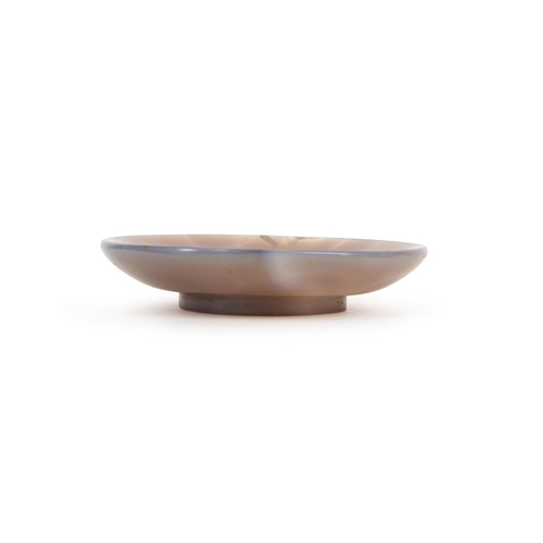 A ROMAN AGATE FOOTED DISH, CIRCA 1ST CENTURY A.D. Diameter: 9cm ...