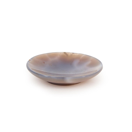 A ROMAN AGATE FOOTED DISH, CIRCA 1ST CENTURY A.D. Diameter: 9cm ...