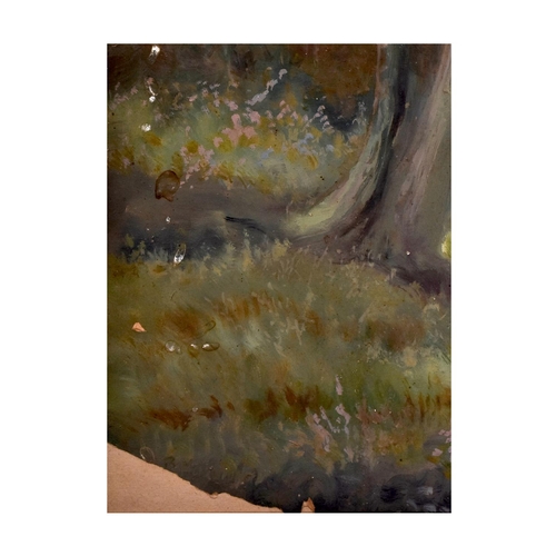 BIMAL MAZUMDAR LANDSCAPE, SIGNED LOWER LEFT, OIL ON BOARD Length x ...