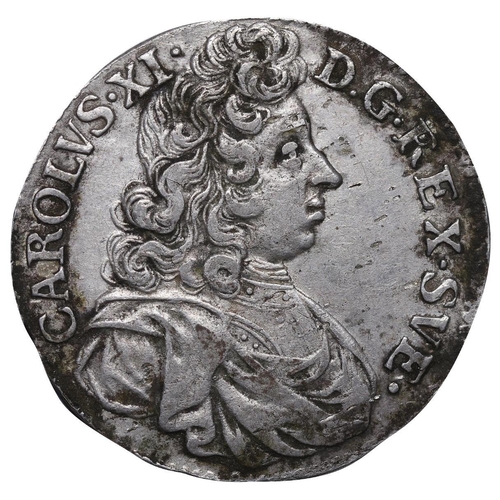Sweden, King Charles XI (1660-1697), 2 mark, 1692 year, Silver, 10,4008 ...
