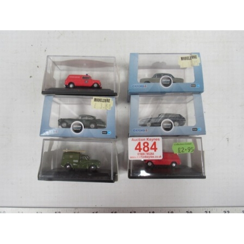 6 Oxford 1:76 scale model cars