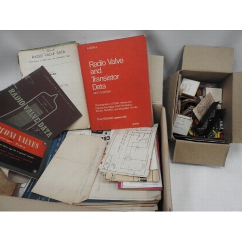 Vintage radio/electronic mags and diagrams and accs