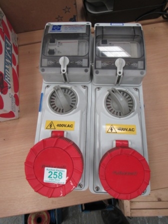 3 Phase sockets 16 & 32 amps rcd