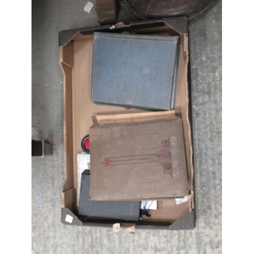 Quantity of vintage empty postcard albums