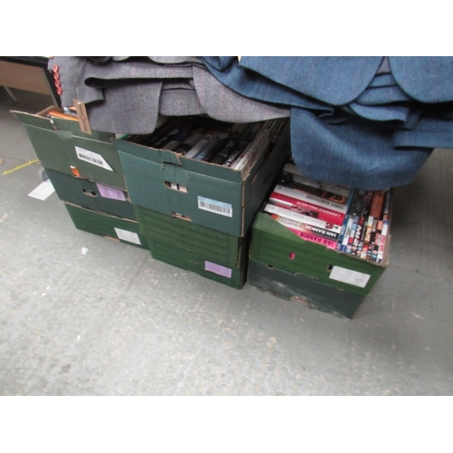8 boxes of books etc
