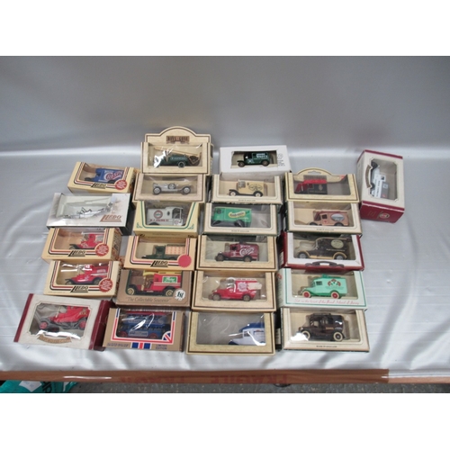 Box of model cars