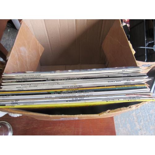 Box of Vinyl records
